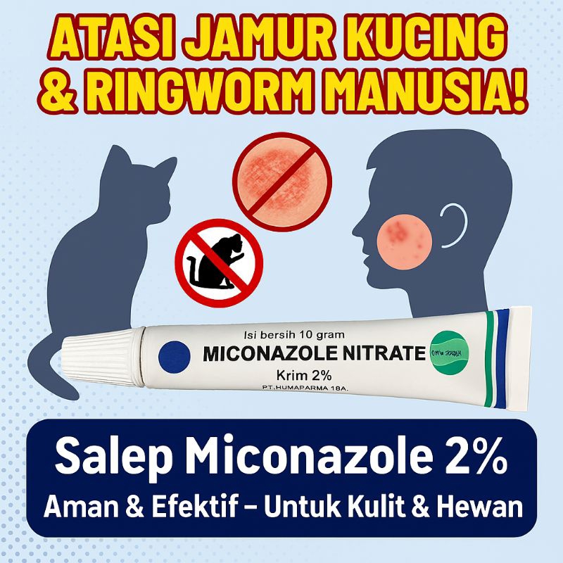 Jual Salep Miconazole 2% – Obat Jamur untuk Kucing & Manusia (Ringworm ...