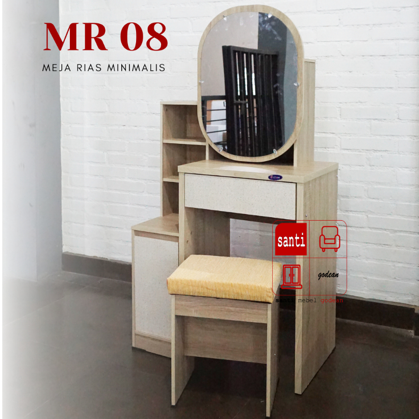 Jual Meja rias minimalis sliding putih MR08 | Shopee Indonesia