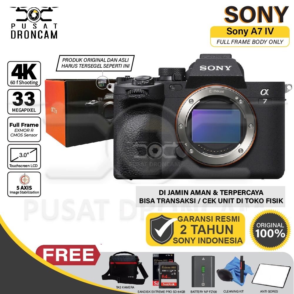 Jual Sony A7 IV Body Mirrorless Camera Alpha - BO - A7IV - A7 M4 A7 Mark 4 | Shopee Indonesia