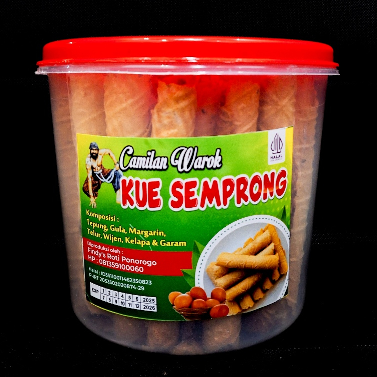 Jual Kue Egg Roll Semprong Tradisional Rasa Wijen Kemasan Toples 250gr ...