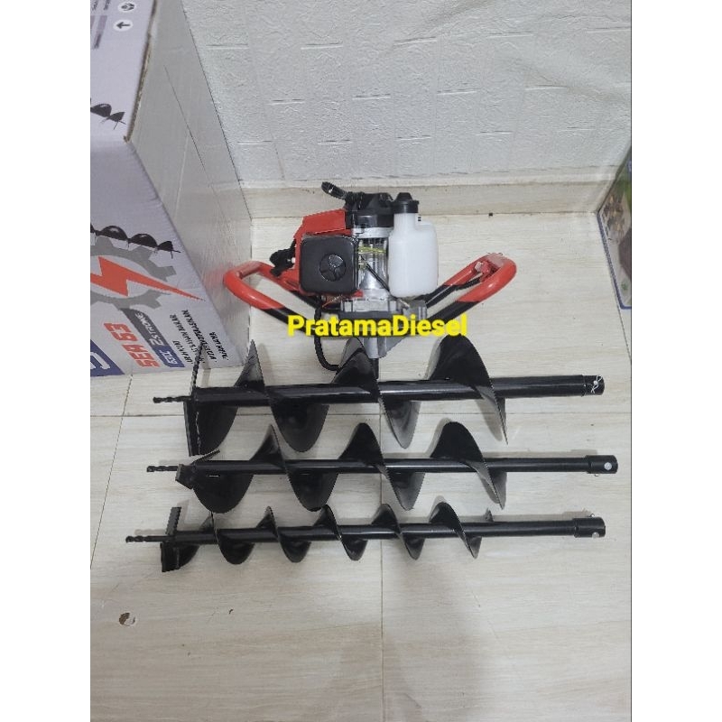Jual Mesin Bor Tanah Auger 63 Biopori Auger Drill+3 Pcs Mata Bor ...