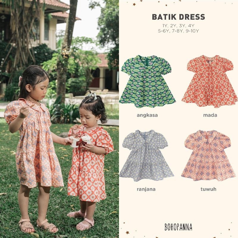 Jual BOHOPANNA - BATIK DRESS BOHOPANNA - DRESS ANAK PEREMPUAN - BATIK ANAK - BAJU ANAK PEREMPUAN ...