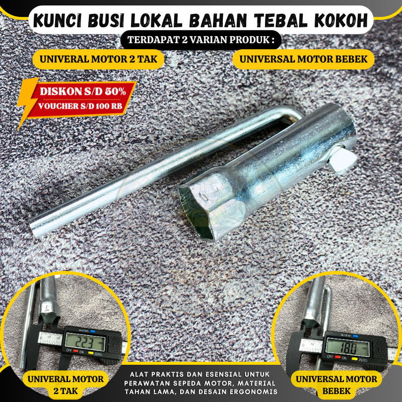 Jual Kunci Busi M 21 Motor 2 Tak & M 16 Motor bebek UNIVERSAL || PNP ...