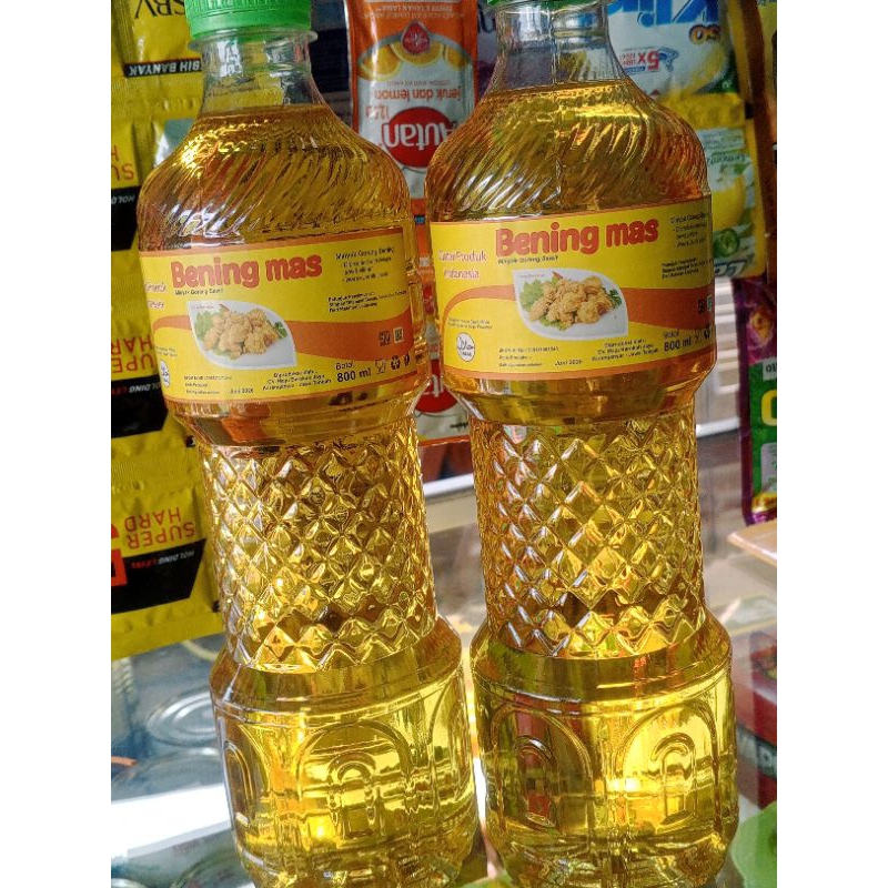 Jual minyak goreng Bening mas 1karton, kemasan botol 800ml | Shopee ...