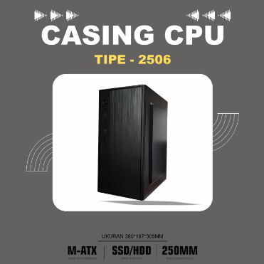 Jual CASING CPU CASING PC 2506 M-ATX Tower Pc Case 1PCS BLACK MATE FREE FAN RGB 1 PCS | Shopee ...