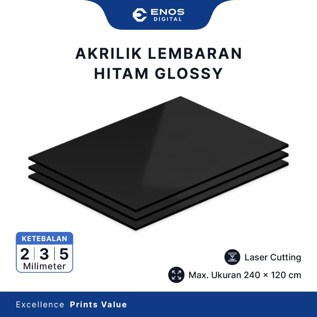 Jual Custom Acrylic HITAM Solid Laser Cutting - Akrilik Lembaran Hitam ...