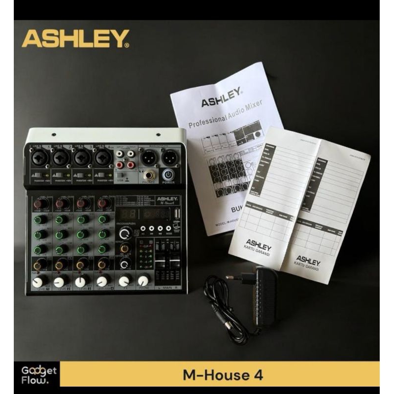 Jual mixer audio ashley m-house 4 mixer 4 chanel Bt 99Dsp dengan soundcard resmi Amplifier Pc ...