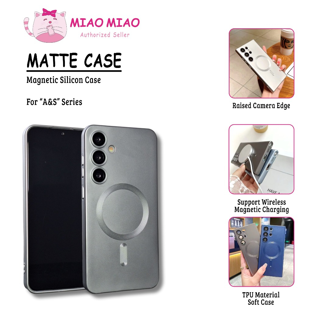 Jual Soft Case Matte Magsafe Samsung Galaxy A15 A16 A55 / S25 S25 PLUS ...