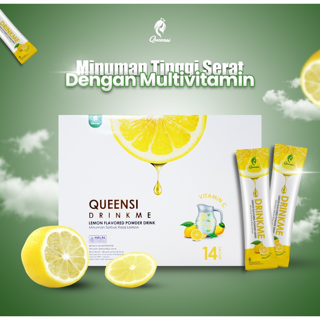 Jual Queensi Drinkme Lemon isi 14 Sachet - Pelangsing Dan Penghilang Lemak Di Tubuh 100% ...