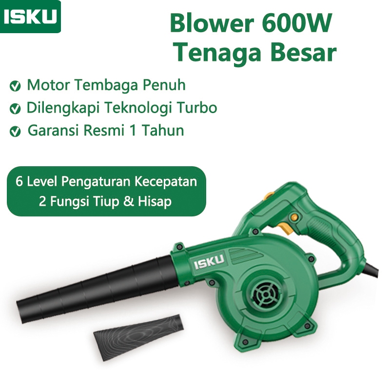 Jual ISKU Hand Blower 600W Mesin Blower angin Tenaga Besar 220V/2IN1 ...
