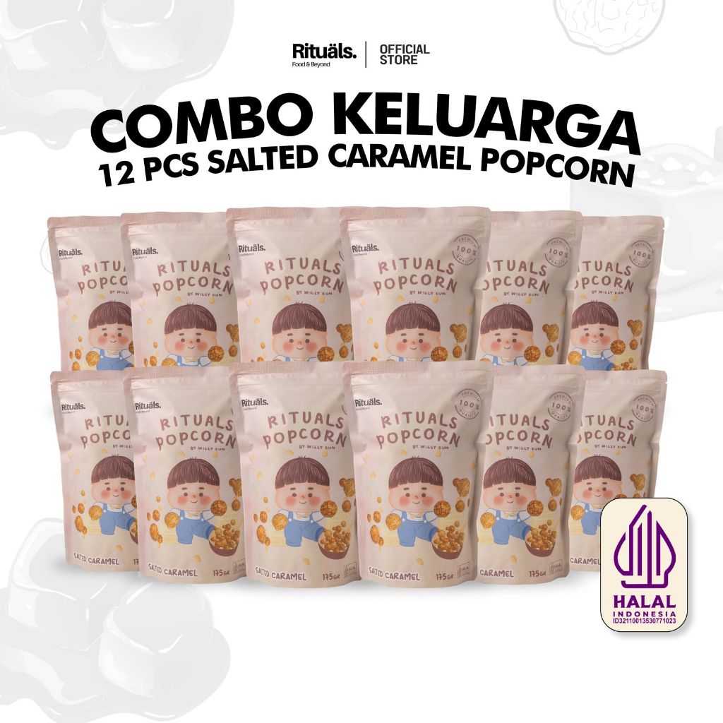 Jual Rituals Food [Combo Keluarga] 12 Bungkus Popcorn Ukuran Large ...