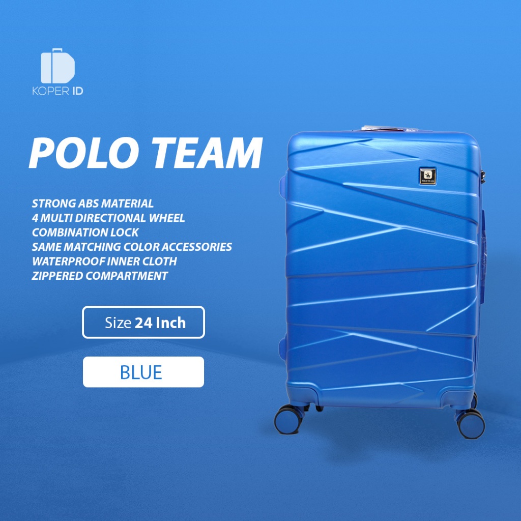 Jual Tas Koper Hardcase Polo Team Matching Color Size 24 Inch - 5001 ...