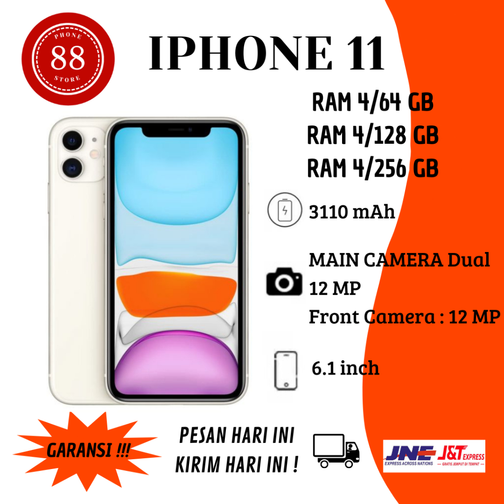 Jual Iphone 11 128GB/64GB Second Ori,Mulus,No Minus Amanah Bergaransi | Shopee Indonesia