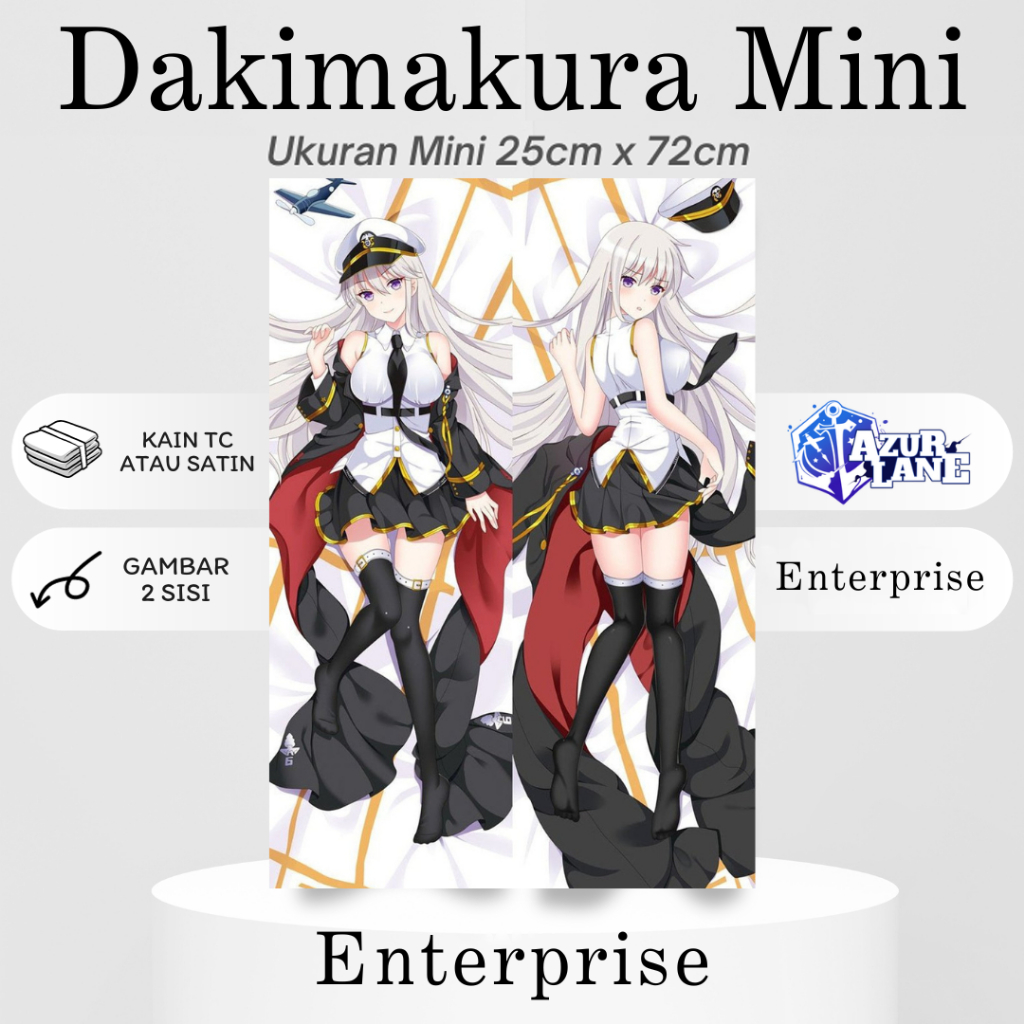 Jual DAKIMAKURA MINI ENTERPRISE AZUR LANE Bantal Anime Waifu Mini ...