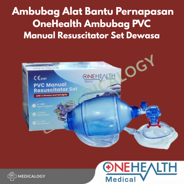 Jual Ambubag Alat Bantu Pernapasan OneHealth Ambubag PVC Manual ...