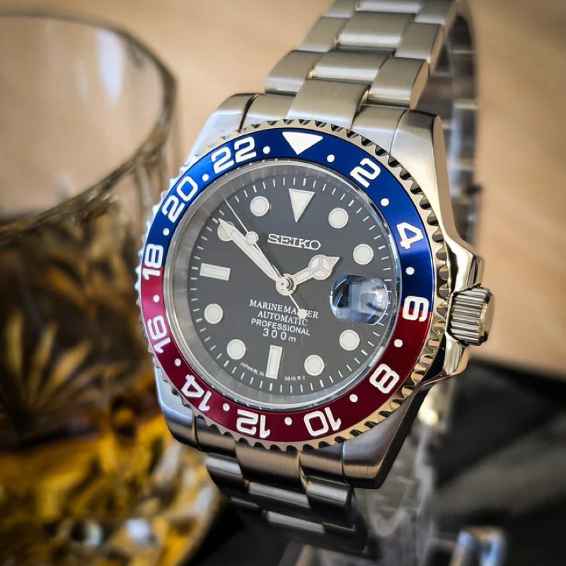 Jual Seikomod Submariner Pepsi NH35 Automatic Jam Tangan Pria Ready Stock | Shopee Indonesia