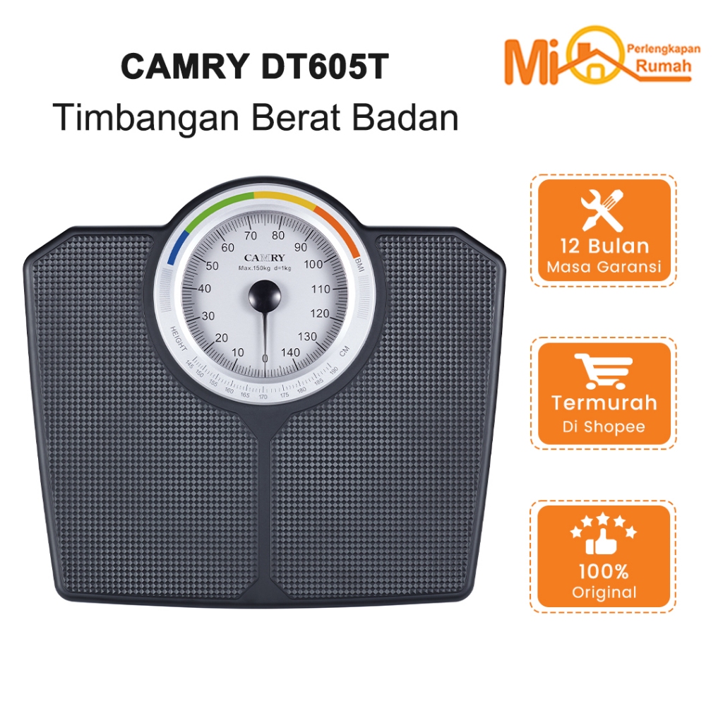 Jual CAMRY Timbangan Badan Manual Indikator BMI / Timbangan Badan ...