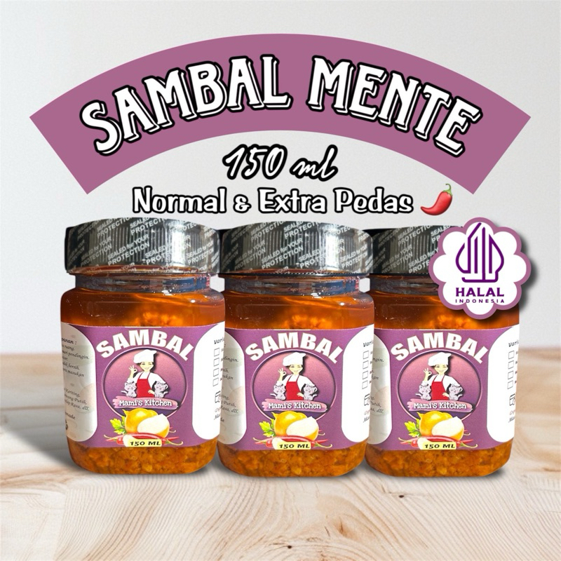 Jual Sambal Mente (Sambal ayam Gepuk) Mami’s Kitchen 150ml | Shopee ...