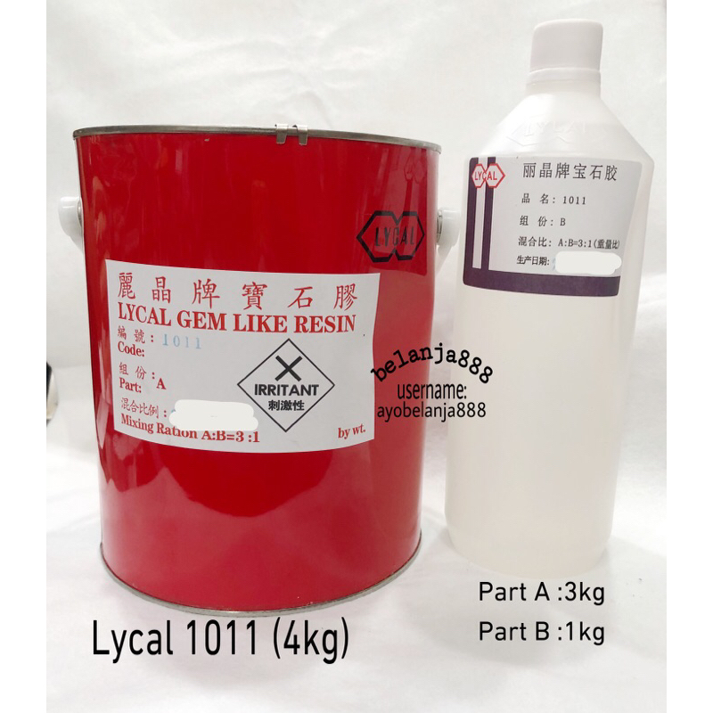 Jual Resin bening lycal keras 1011 4kg | Shopee Indonesia