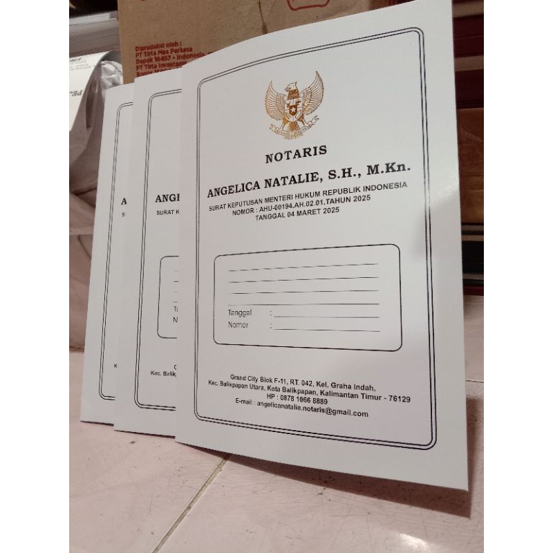 Jual COVER SALINAN AKTA NOTARIS (costum) | Shopee Indonesia