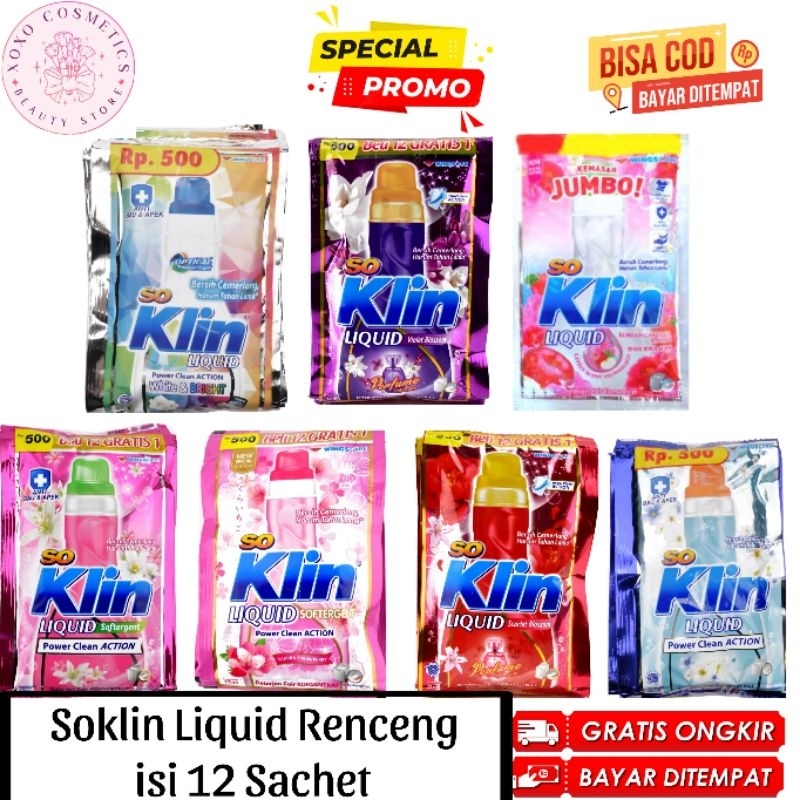 Jual Soklin Liquid Cair Sachet Kemasan Rp. 500,- | Shopee Indonesia
