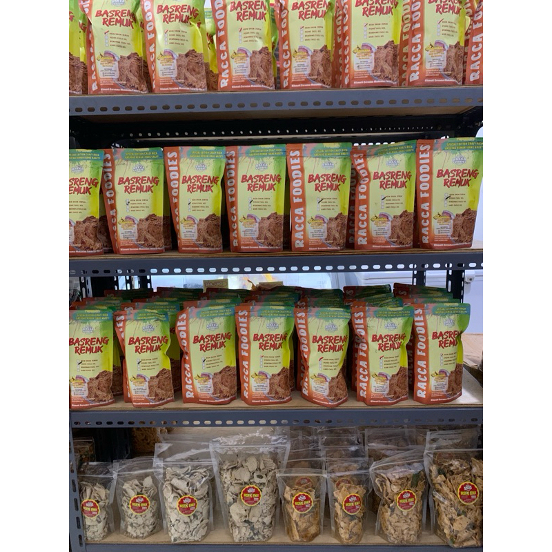 Jual Basreng Racca Fodies Kemasan Terbaru Kari Rendang Asin Pedas 180 ...
