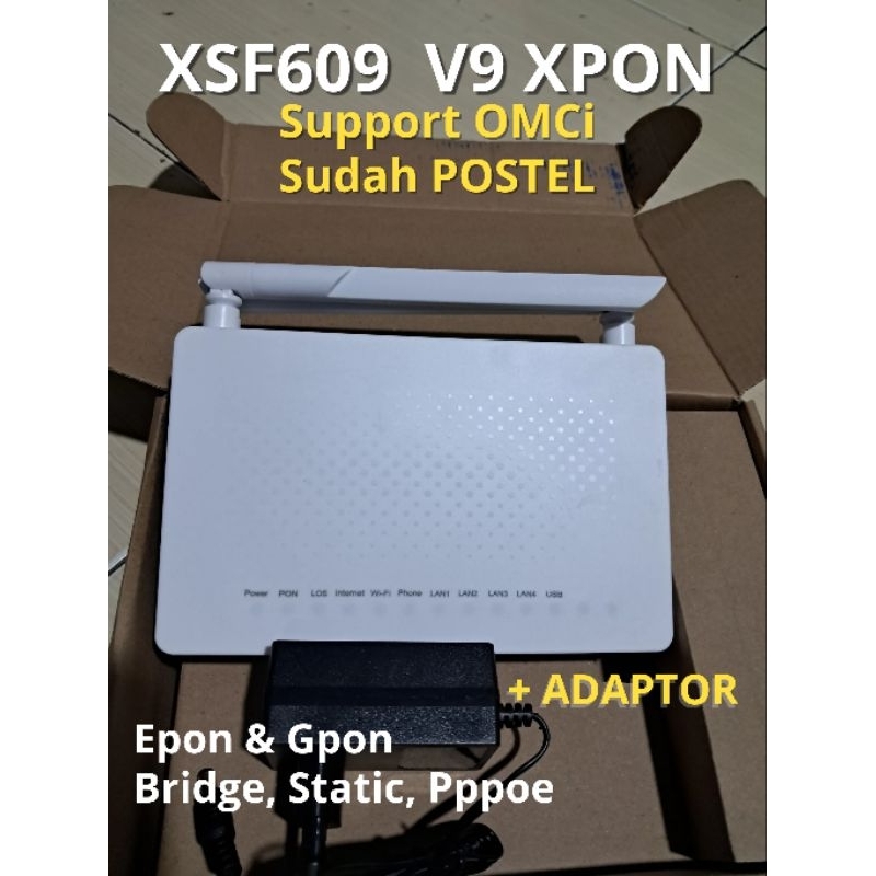 Jual ROUTER ONT ONU (New) XPON bisa (GPON/EPON) F609 V9 ZTE Support ...