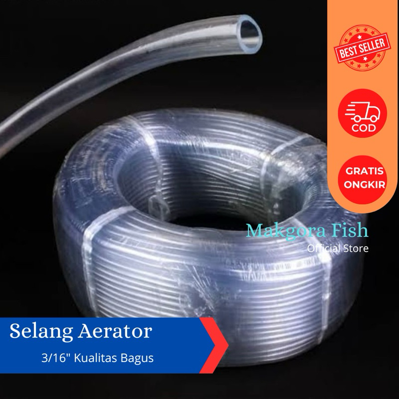 Jual Selang Aerator 3/16" Per 1 Meter - Aerasi Oksigen Slang Udara ...