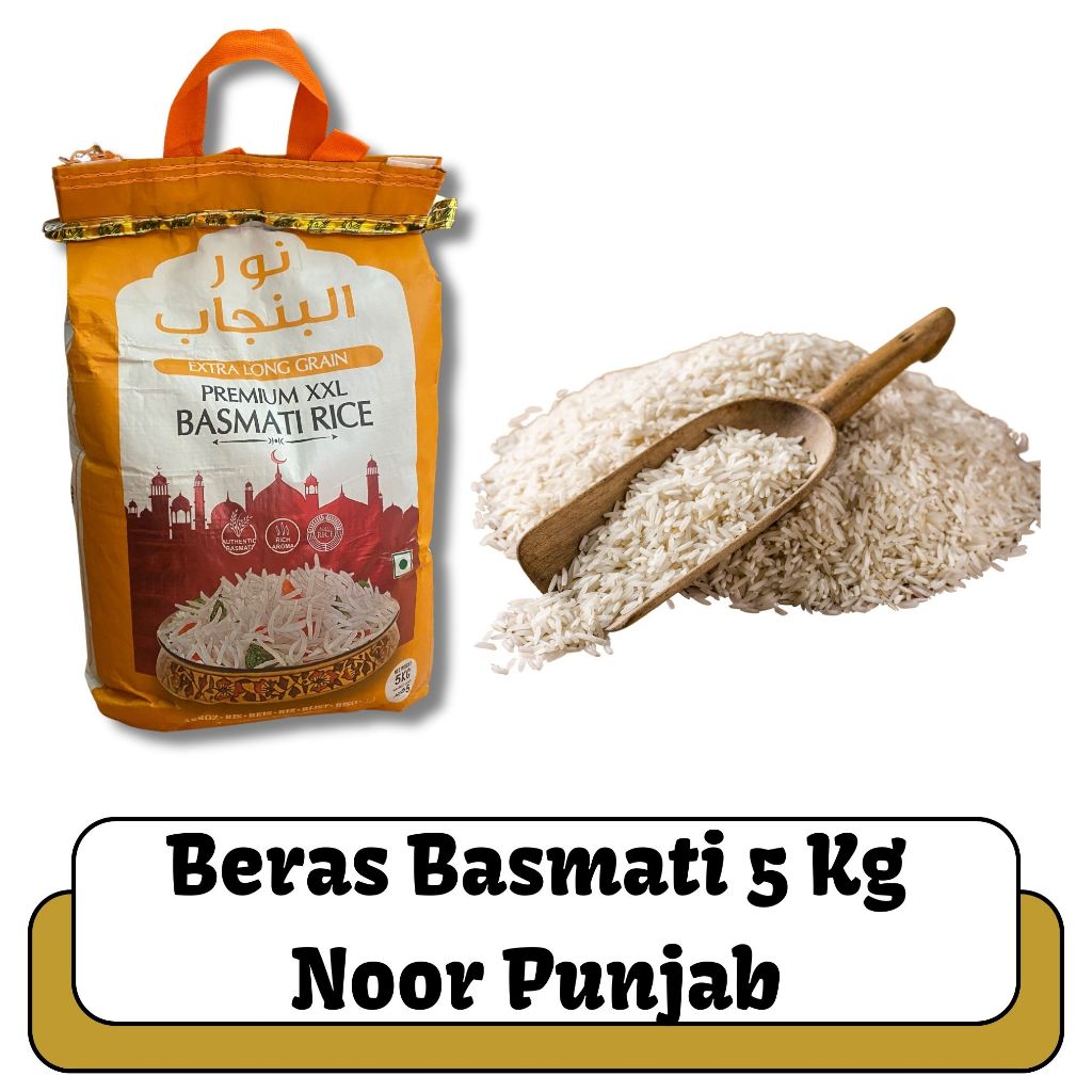 Jual OLEH OLEH HAJI DAN UMROH BERAS BASMATI PUNJAB NOOR EXTRA LONG NASI ...