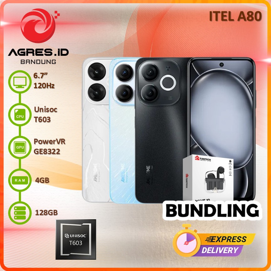 Jual ITEL A80 4GB 128GB GARANSI RESMI INDONESIA | Shopee Indonesia
