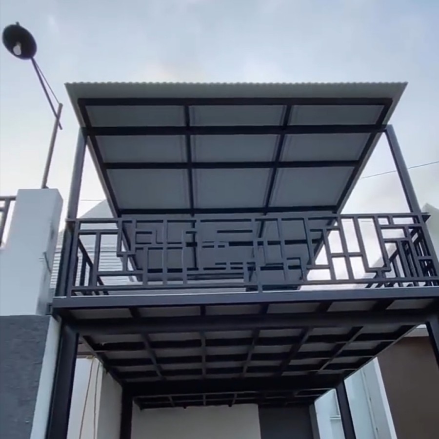 Jual mezanin kanopi balkon outdoor minimalis mezanine outdor dak balkon ...