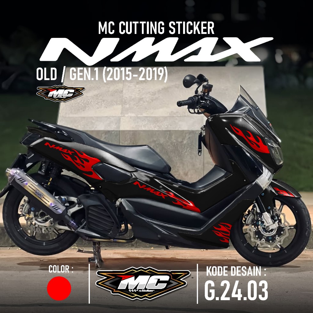 Jual Cutting Sticker Striping NMAX OLD 2015 2016 2017 2018 2019 ...