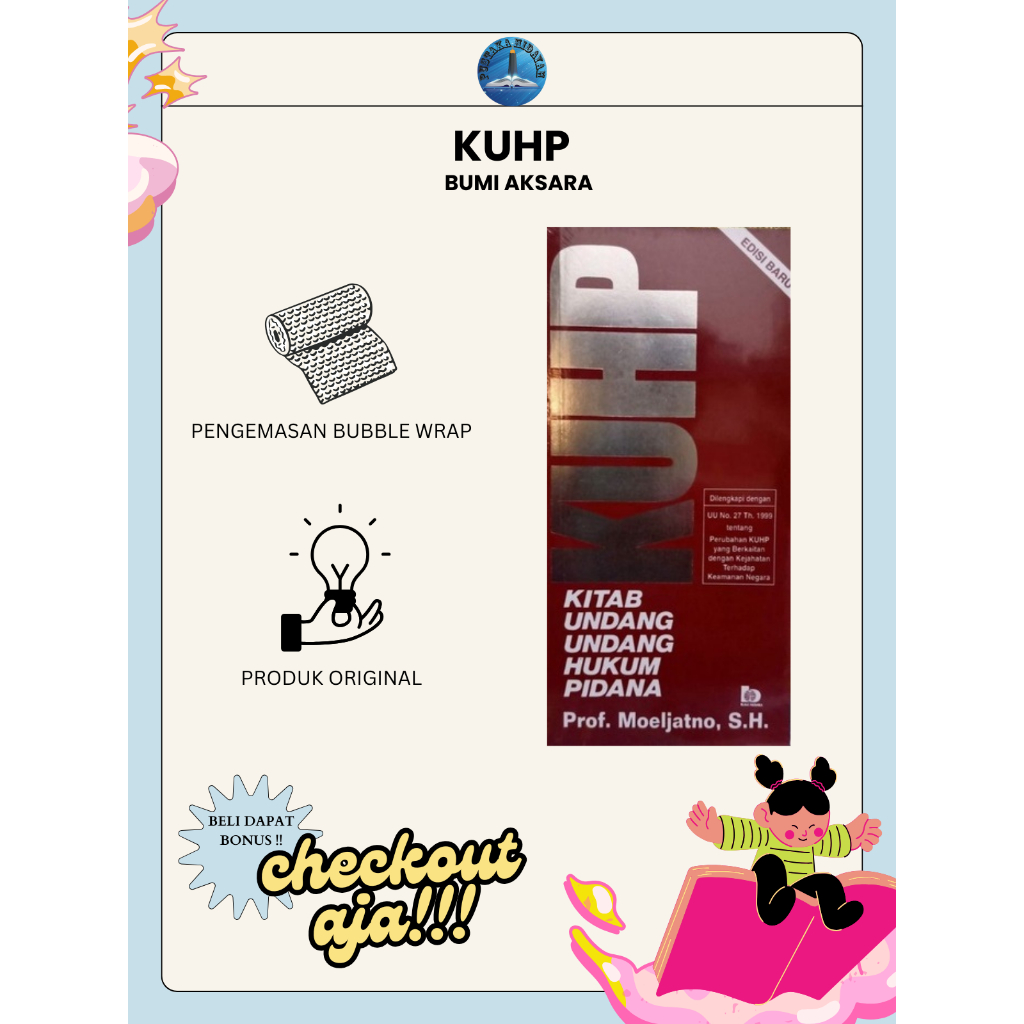 Jual KUHP Kitab Undang Undang Hukum Pidana - Prof. Moeljatno - Bumi Aksara | Shopee Indonesia