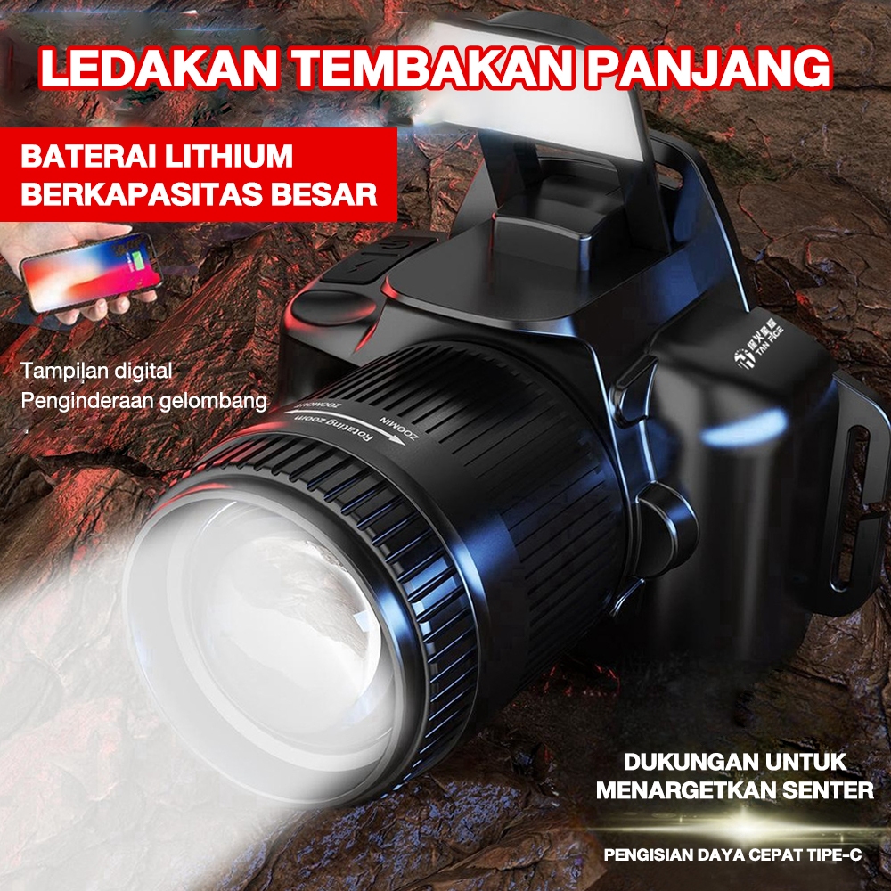 Jual Amicabledut Lampu depan yang kuat Lampu depan sensor cahaya kuat lampu depan zoom LED yang ...