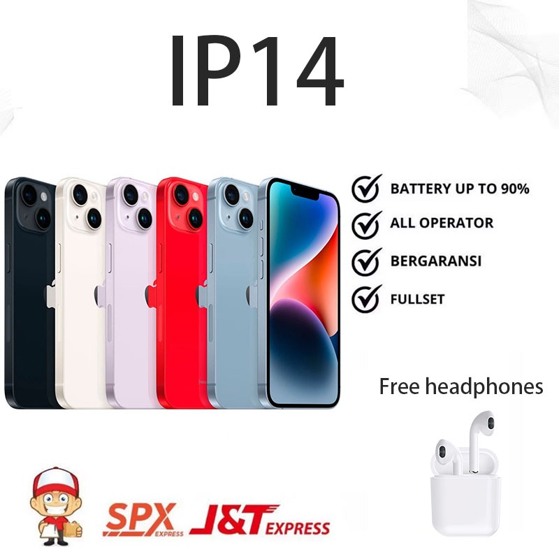 Jual iPhone14 128GB ip14 All Sim Fullset Original Mulus100% 3utools All ...