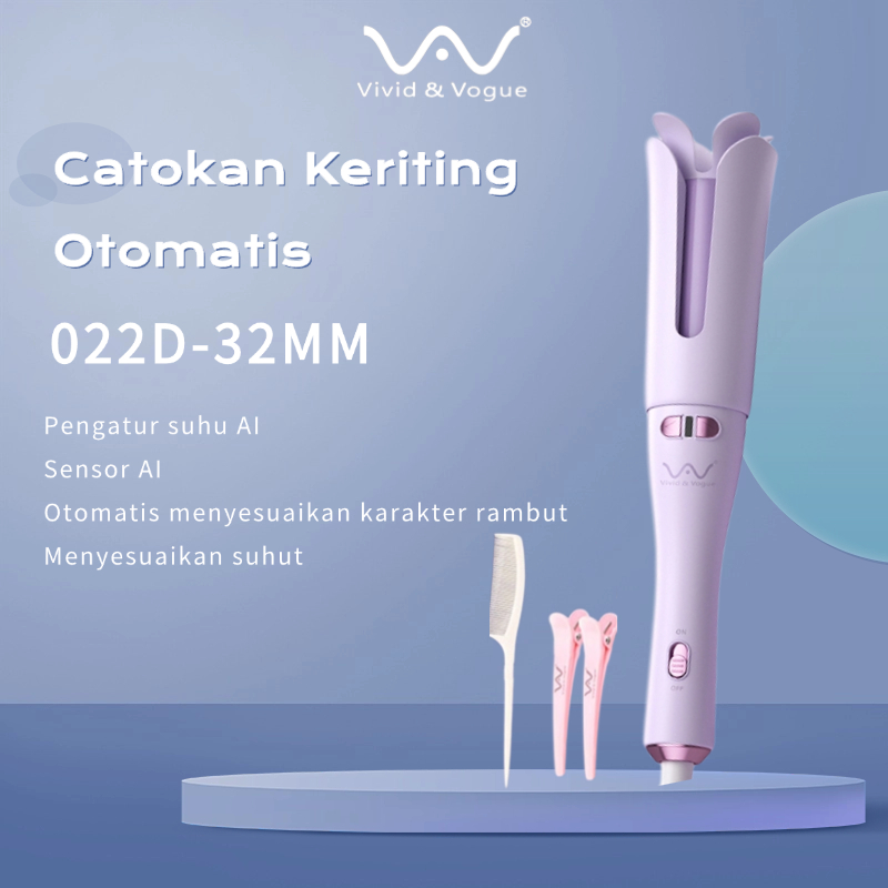 Jual Vivid&Vogue Catokan Curly Otomatis Catokan Keriting Rambut Otomatis Ceramics Curly Hair ...