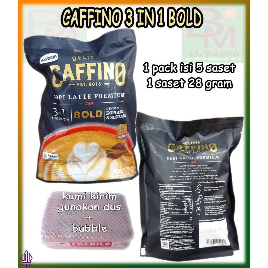 Jual Kopi Caffino Bold 1 pack isi 5 Saset 140gram | Shopee Indonesia