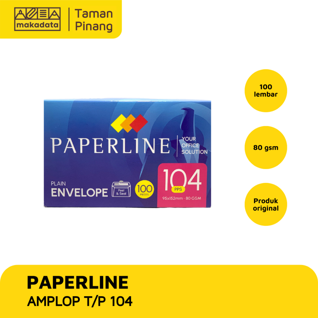 Jual ENVELOPE / AMPLOP PAPERLINE 104 (1 PAK) | Shopee Indonesia