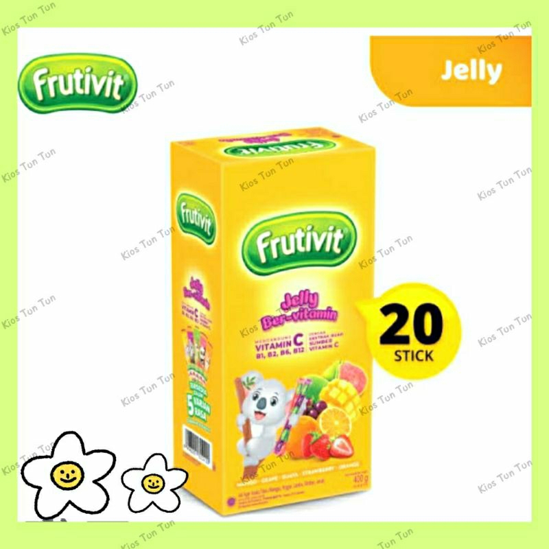 Jual Frutivit jelly ber vitamin pack 400gr ( 20 pcs x 20gr ) | Shopee ...