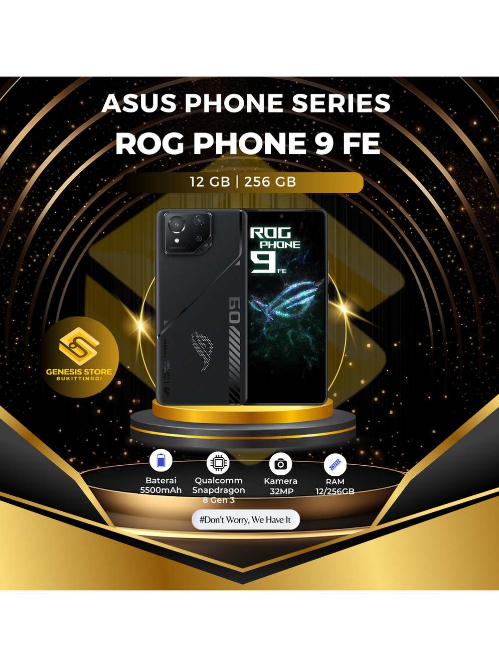 Jual ROG PHONE 9FE 12/256GB Black (Snapdragon 8 Gen 3, Lcd 6.78" LTPO ...