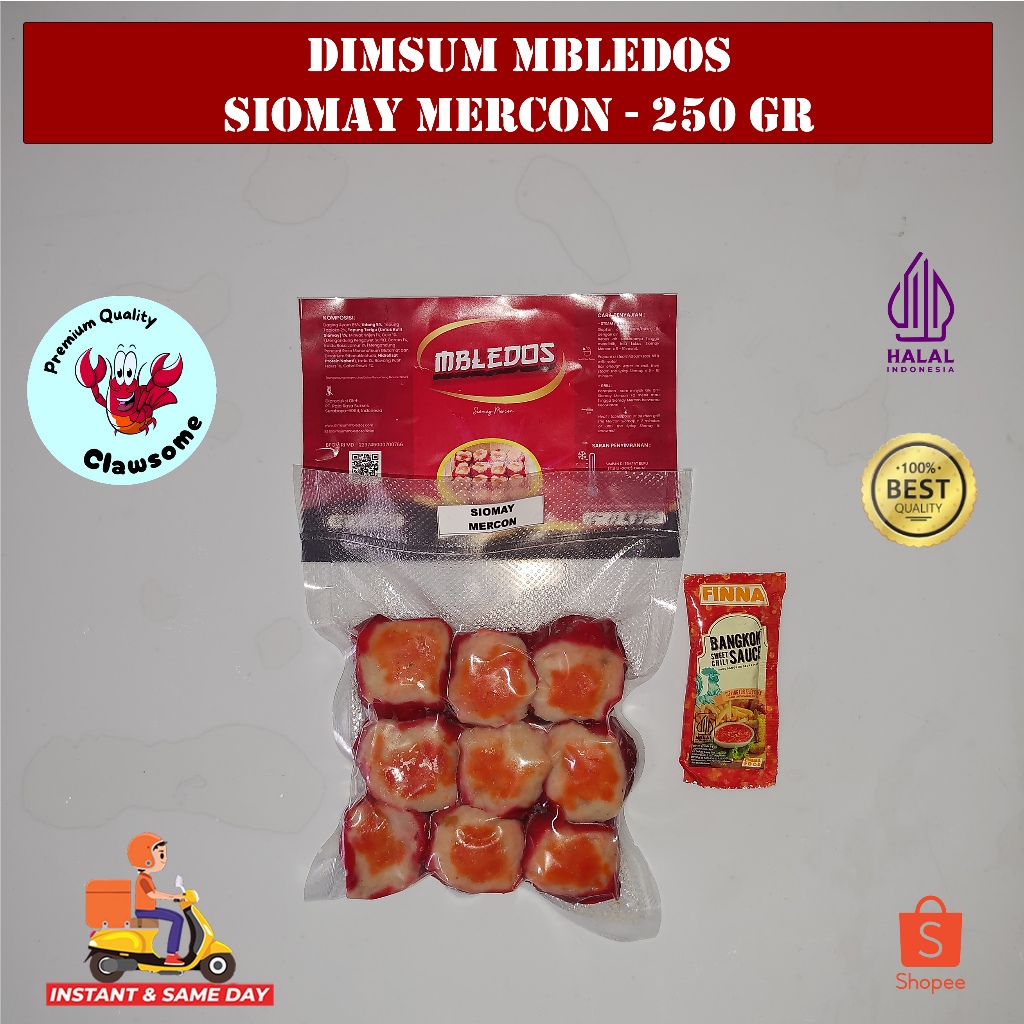 Jual DIMSUM MBLEDOS ORIGINAL - SIOMAY MERCON REPACK SIZE - 250 GR (9 ...