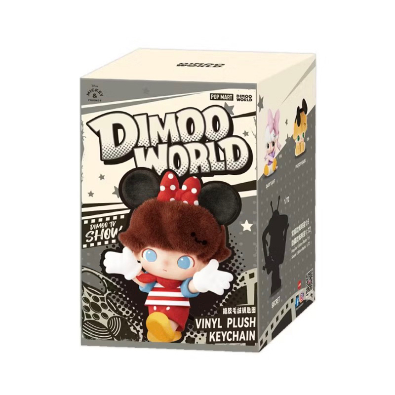 Jual POPMART DIMOO WORLD x Disney Series Mickey Plush Pendant | Shopee ...