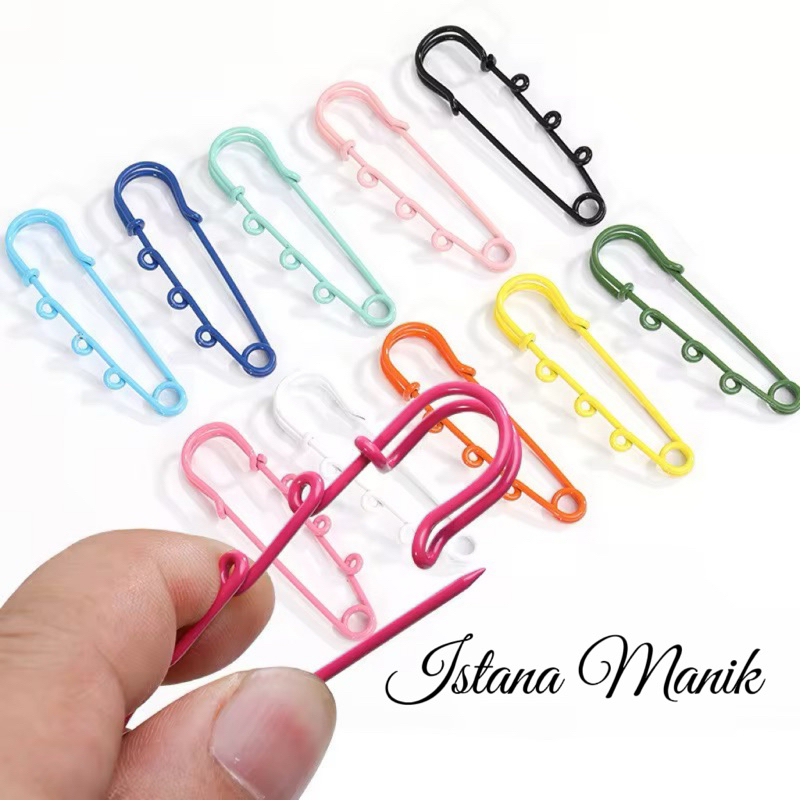 Jual Peniti Safety Pin Peniti 3 Lubang Besar | Shopee Indonesia