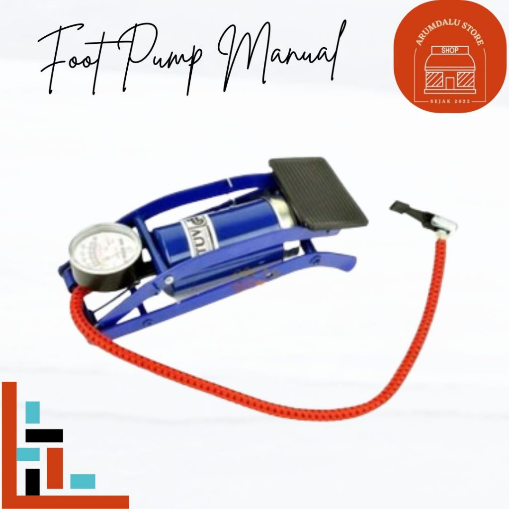 Jual FOOT PUMP POMPA ANGIN INJAK KAKI MANUAL | Shopee Indonesia