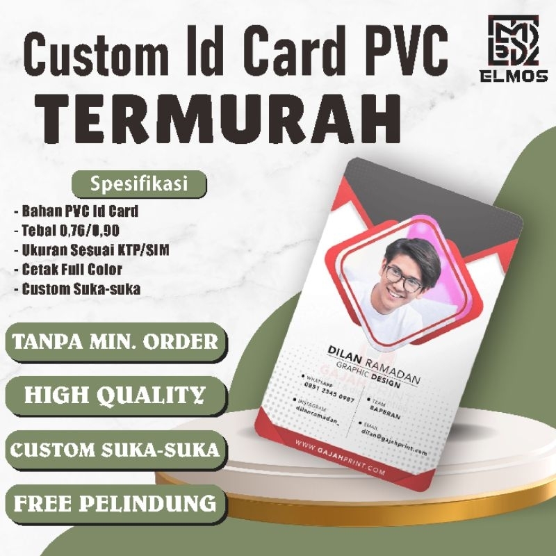 Jual Cetak Id Card Custom | Cetak Kartu Member | Cetak KTA | Cetak Kartu Pelajar | Cetak Id Card ...