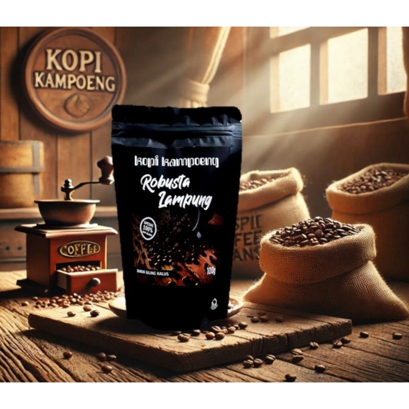 Jual KOPI BUBUK ROBUSTA LAMPUNG 100G & 200G | GILING HALUS | KOPI ...