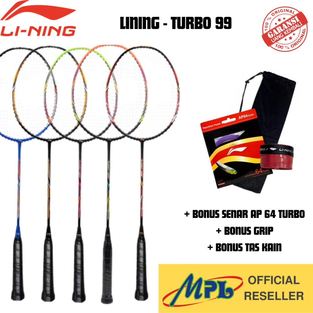Jual RAKET LI NING TURBO 99 | Shopee Indonesia