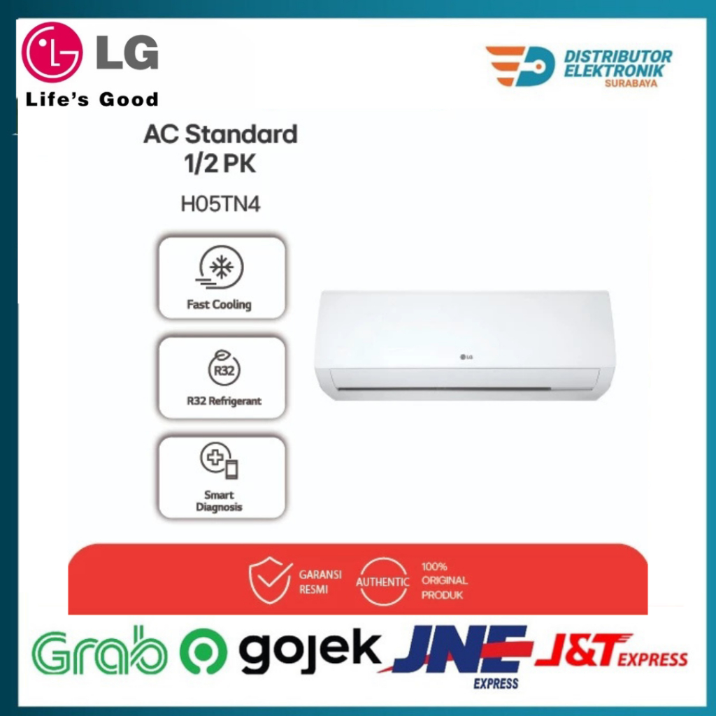 Jual LG Air Conditioner / AC 1/2PK / 0,5PK / H-05TN4 GARANSI RESMI ...