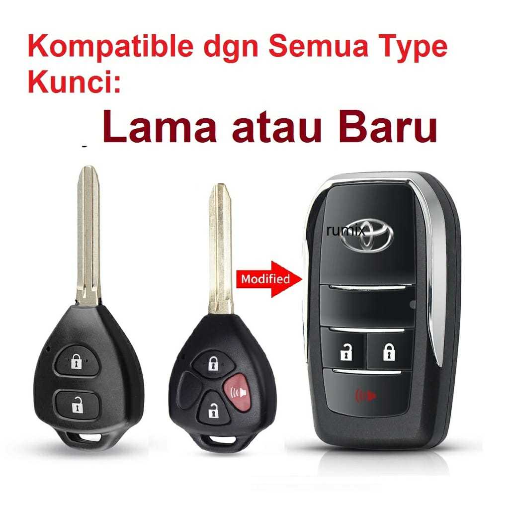 Jual Casing Kunci Toyota Remot Model Lipat Innova Yaris Vios Altis ...