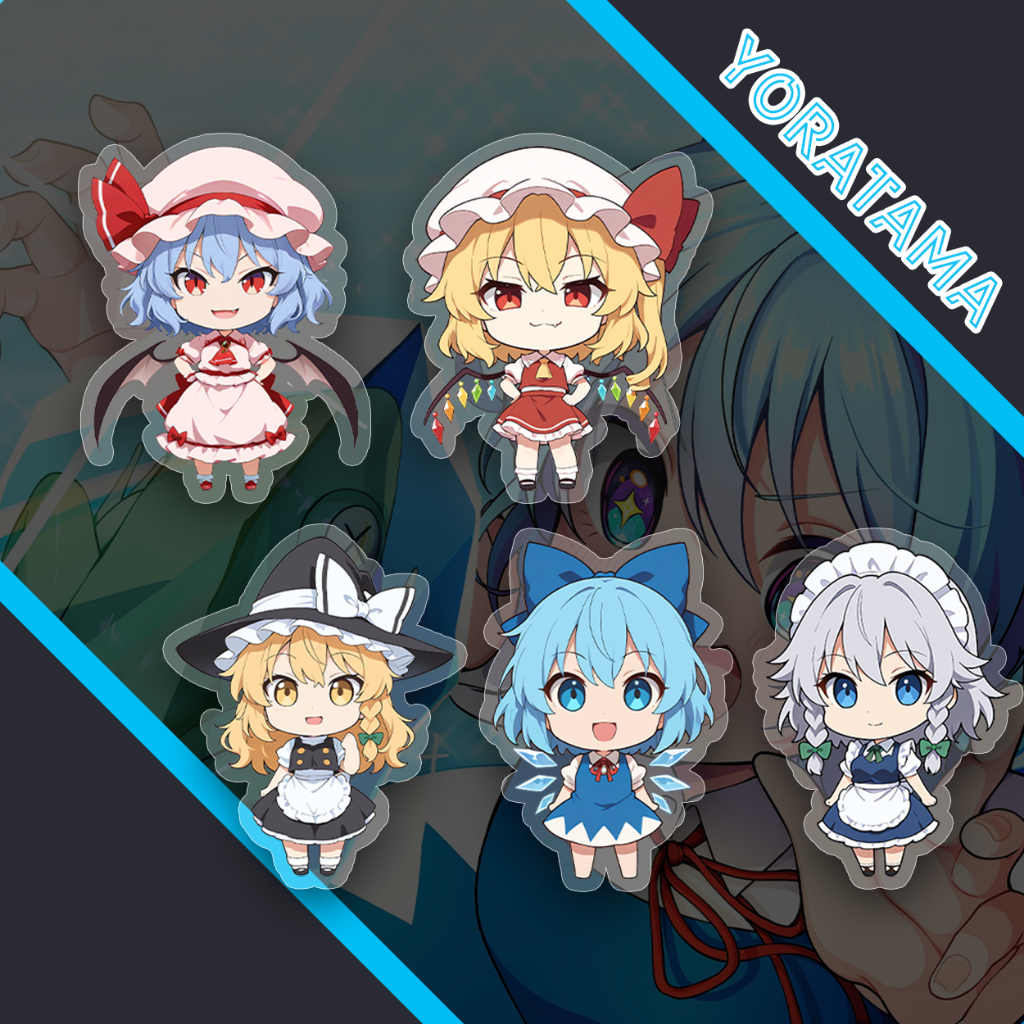 Jual Gantungan Kunci Touhou Project Cirno Remilia Marisa, Keychain ...